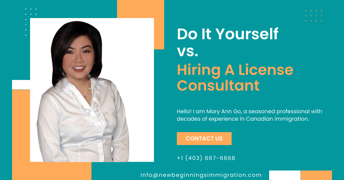 Do It Yourself vs. Hiring A License Consultant? - New Beginnings ...